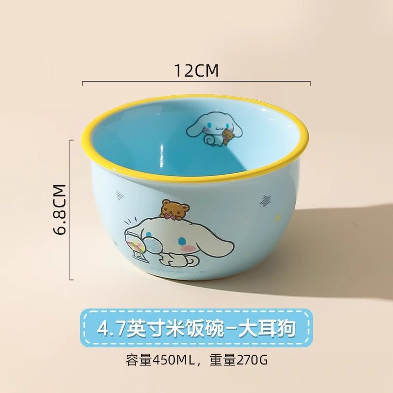 Керамическая миска Sanrio, домашняя миска для еды, миска Hello Kitty, миска для риса, суповая миска, миска для лапши, милый девичий столовый прибор