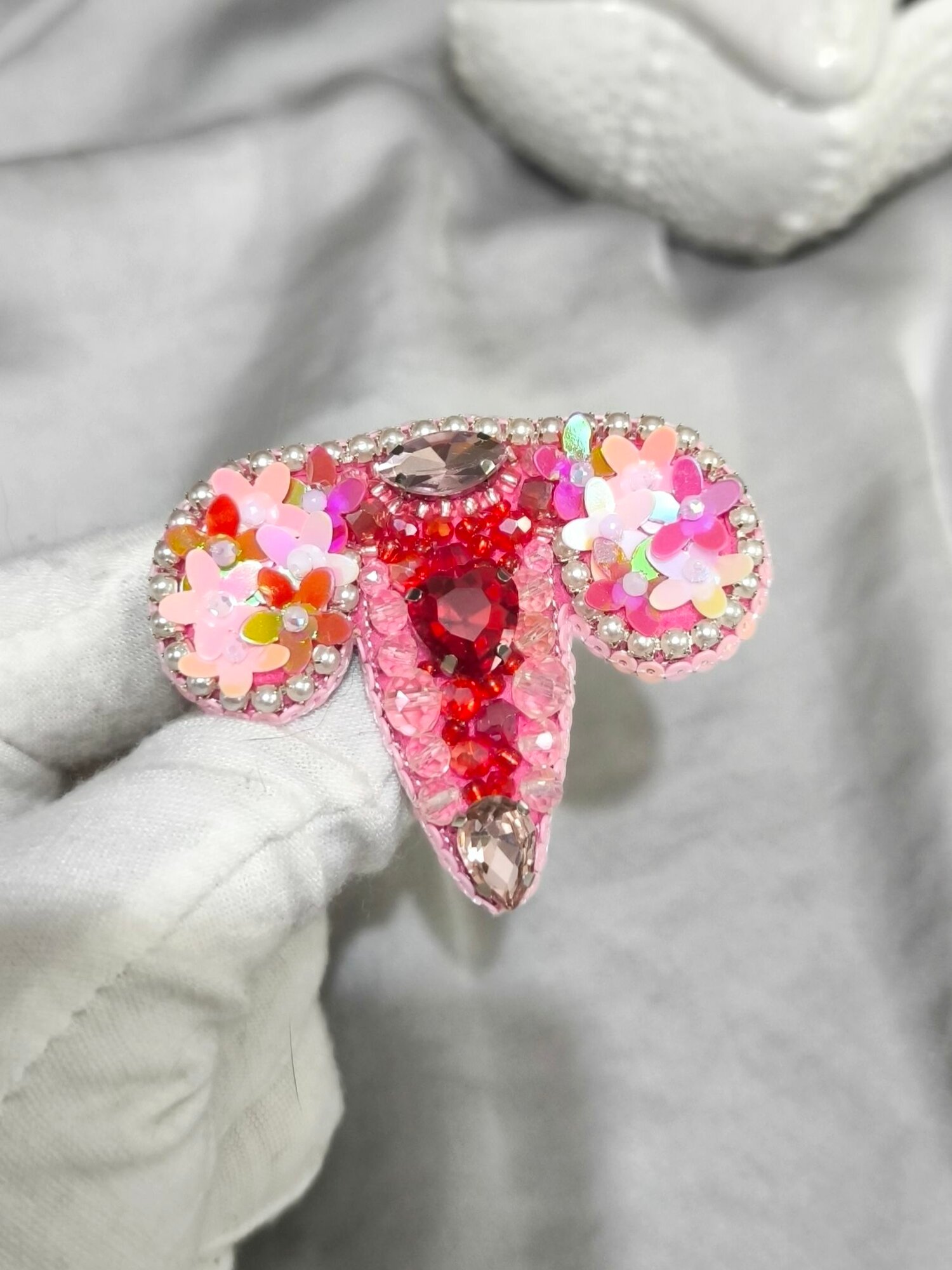 Брошь, стекло, кристалл