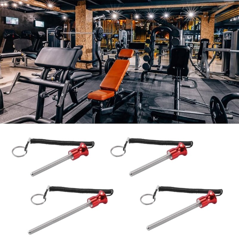 Магнитная защелка тренажера для фитнеса-алюминиевый сплав 8x125 красного цвета