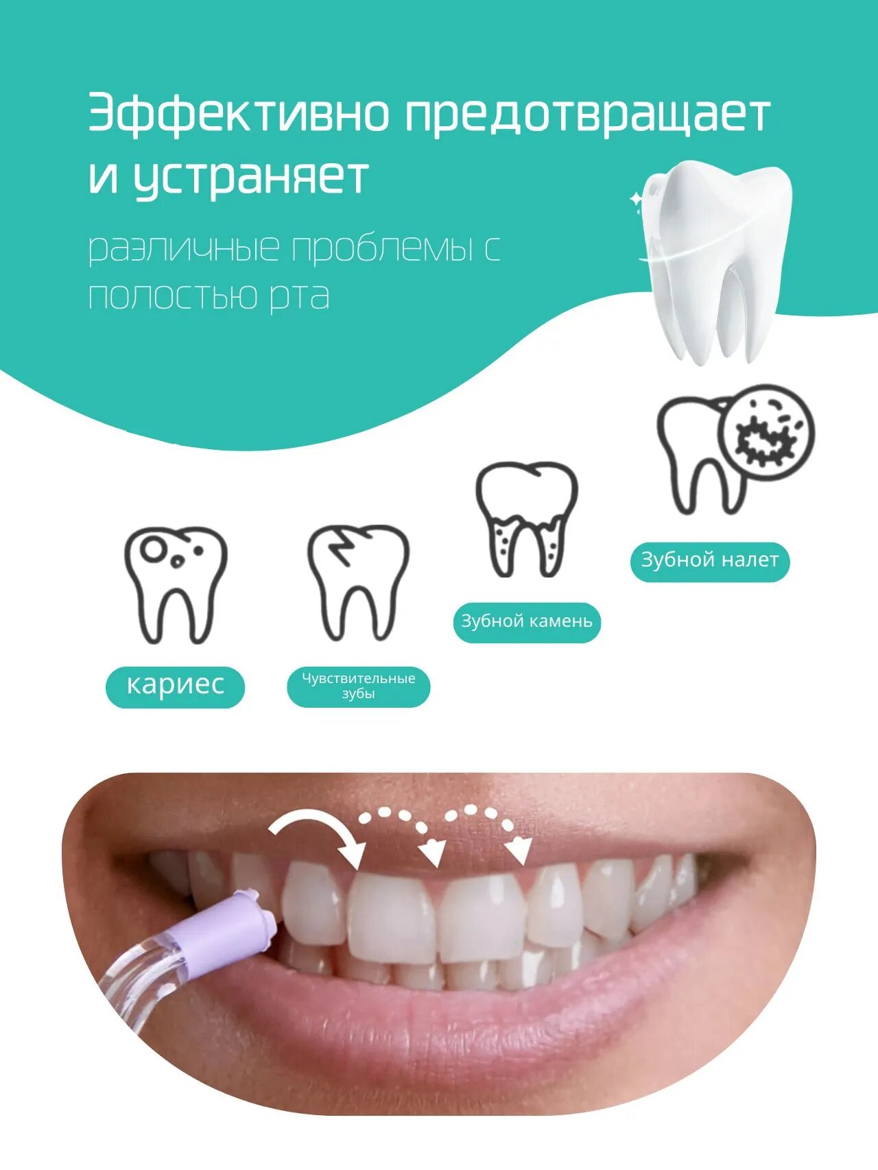 Ирригатор Philips HX3911/40, 2х2 насадки, пульсирующий принцип работы, 600 мл резервуар для воды, белый — фото 1