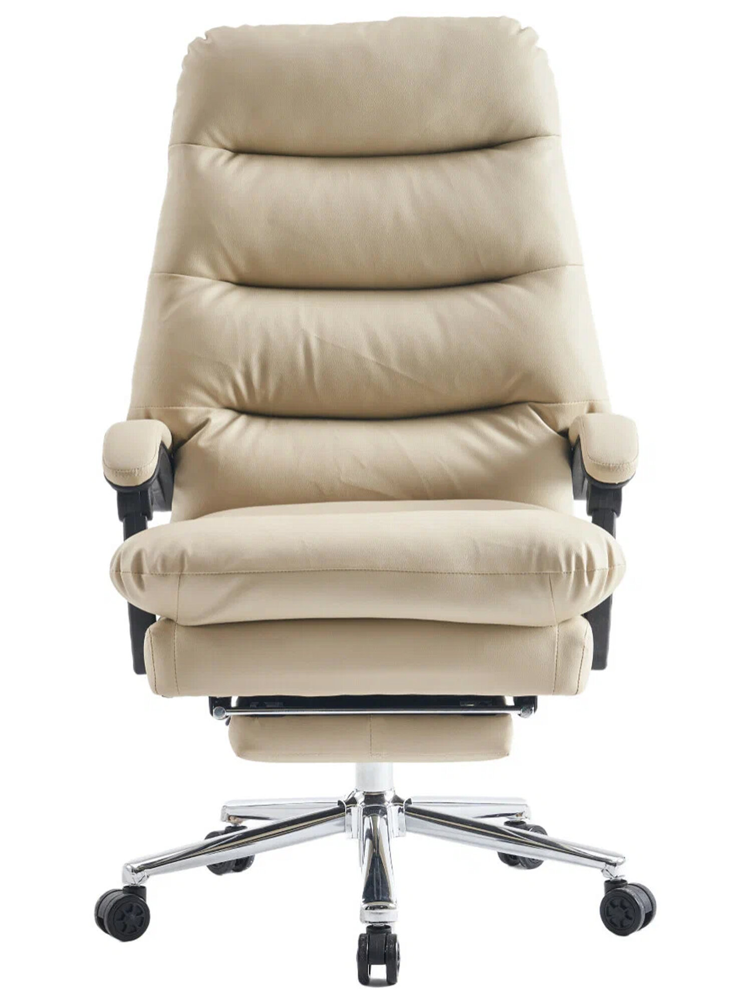 Кресло компьютерное офисное 150 кг для руководителя KEIZEN Bastion White (KZ-7351132)
