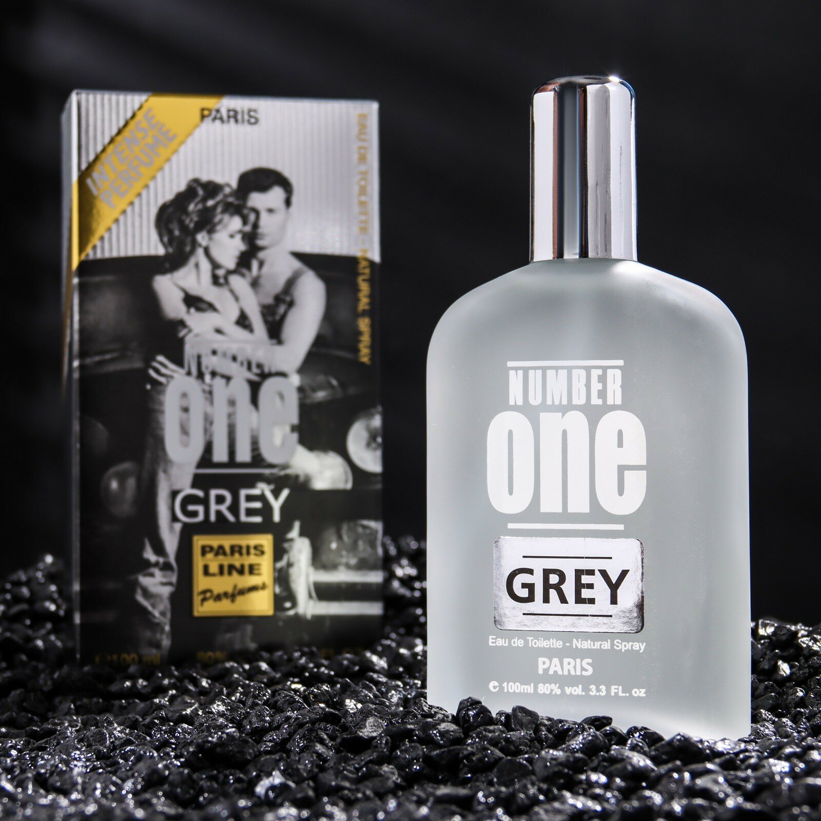 Туалетная вода мужская PARIS LINE Number One Grey Intense Perfume men 100 мл