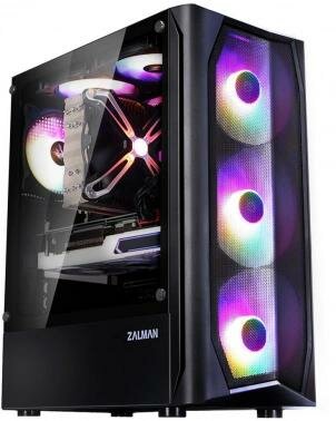 Корпус для ПК Zalman N4 Rev,1 черный без блока питания ATх, 5х120 мм, 2х180 мм, 2хUSB 2,0, 1хUSB 3,0, audio, блок питания снизу (N4 REV.1 BLACK)