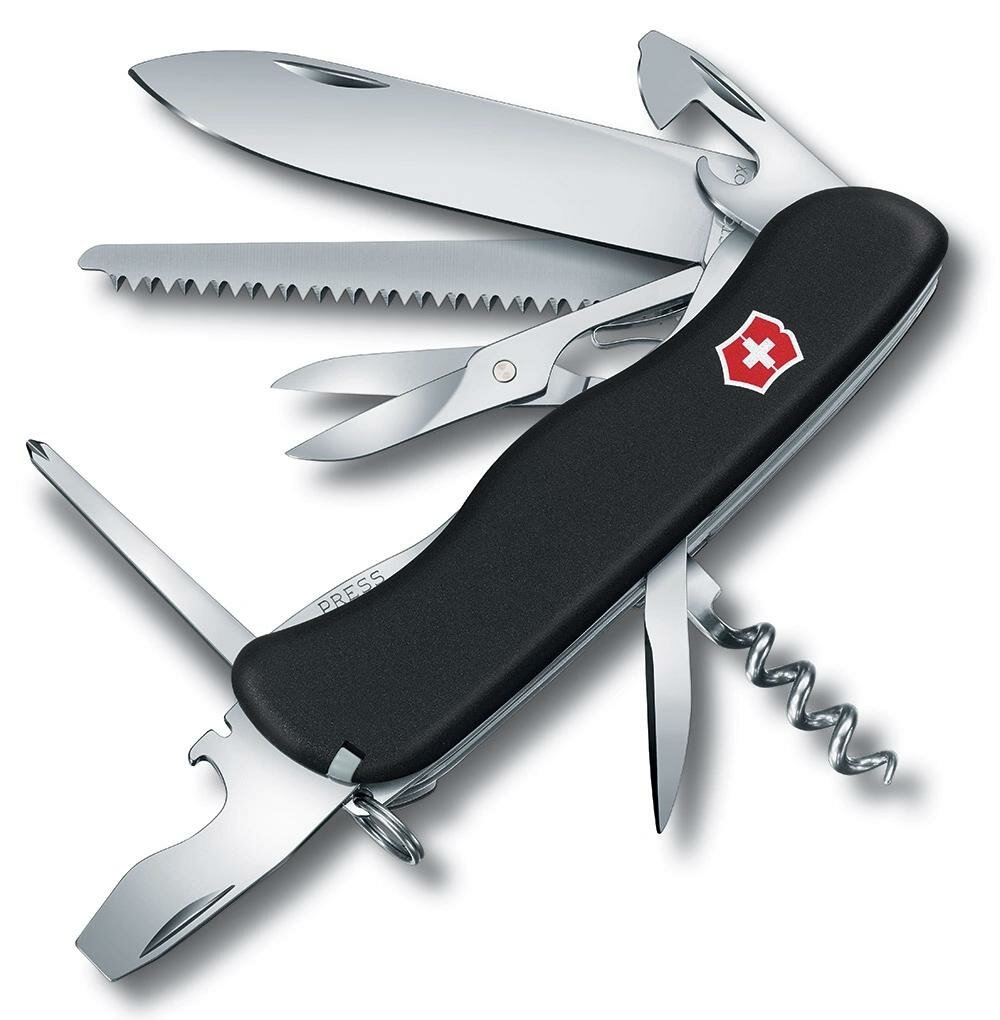Нож перочинный VICTORINOX OUTRIDER 111 мм, 14 функций, черный (0.8513.3)