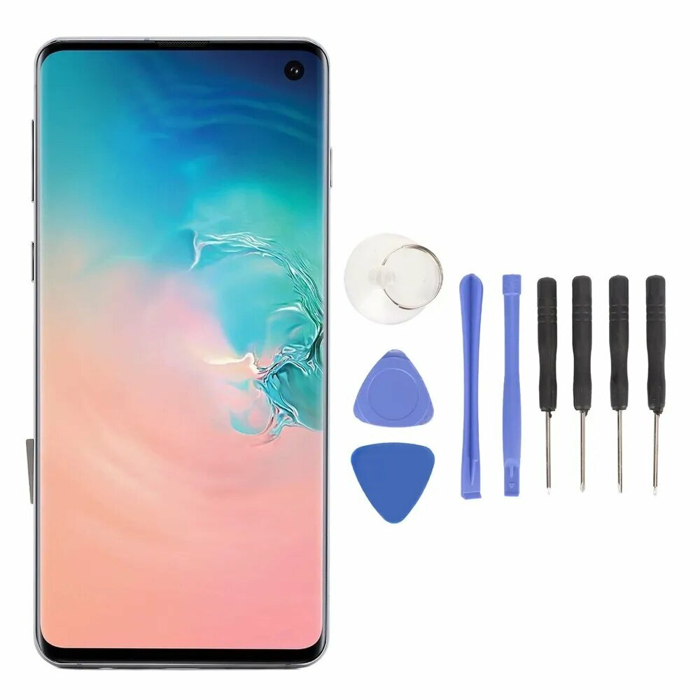 OLED экран 6.1" для Galaxy S10 в сборе с рамкой и инструментами