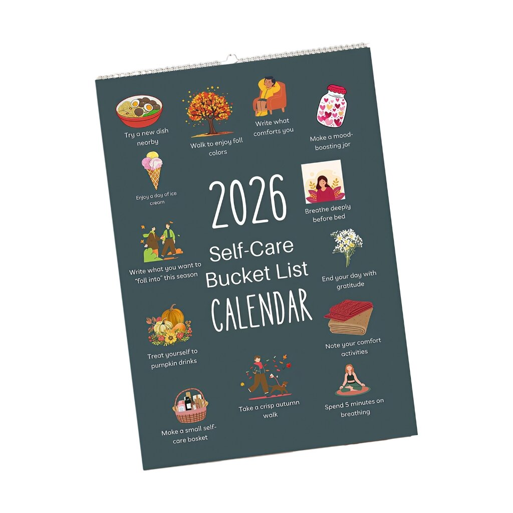 Ежемесячный Настенный Календарь на 2026 год Из Высококачественной Художественной бумаги, Настенный Художественный Календарь Со Смелыми Иллюстрациями И Крупной Маркировкой Даты