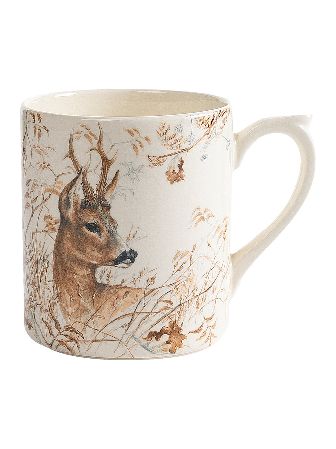 Кружка фаянсовая Gien Sologne, 420 мл, глазурь, декор, Франция