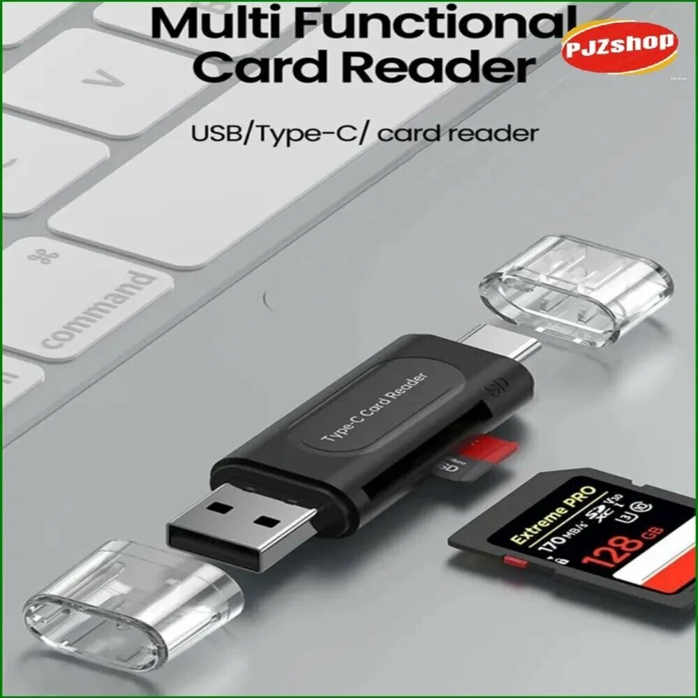 Эксклюзивный адаптер для чтения карт SD и microSD через порты Type C и USB 3 0, совместимый с ноутбуком, планшетом, телефоном и компьютером-Новый продукт
