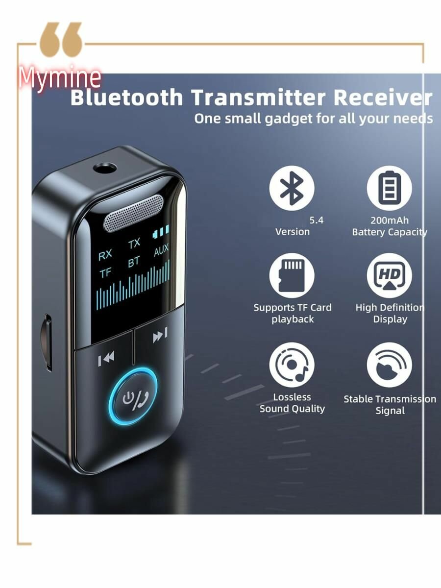 (I P O C) Bluetooth 5.4 Передатчик Приемник Беспроводной Дополнительный Bluetooth-Адаптер