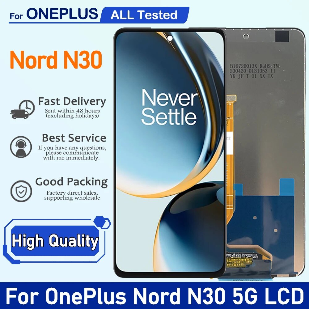 6,72 дюйма для OnePlus Nord N30 CPH2515, ЖК-дисплей, запасная деталь для OnePlus Nord N30, телефон с ЖК-дисплеем