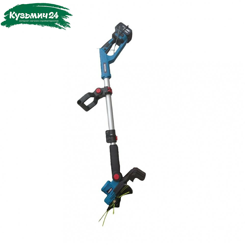 Триммер аккумуляторный Kross KLi 21300T, 21В, 2 аккумулятора, 4.0Ah, зарядное устройство