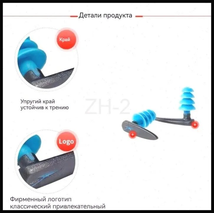 Беруши для плавания Speedo Biofuse Aquatic Earplug Силиконовые водонепроницаемые беруши для бассейна взрослые — фото 1
