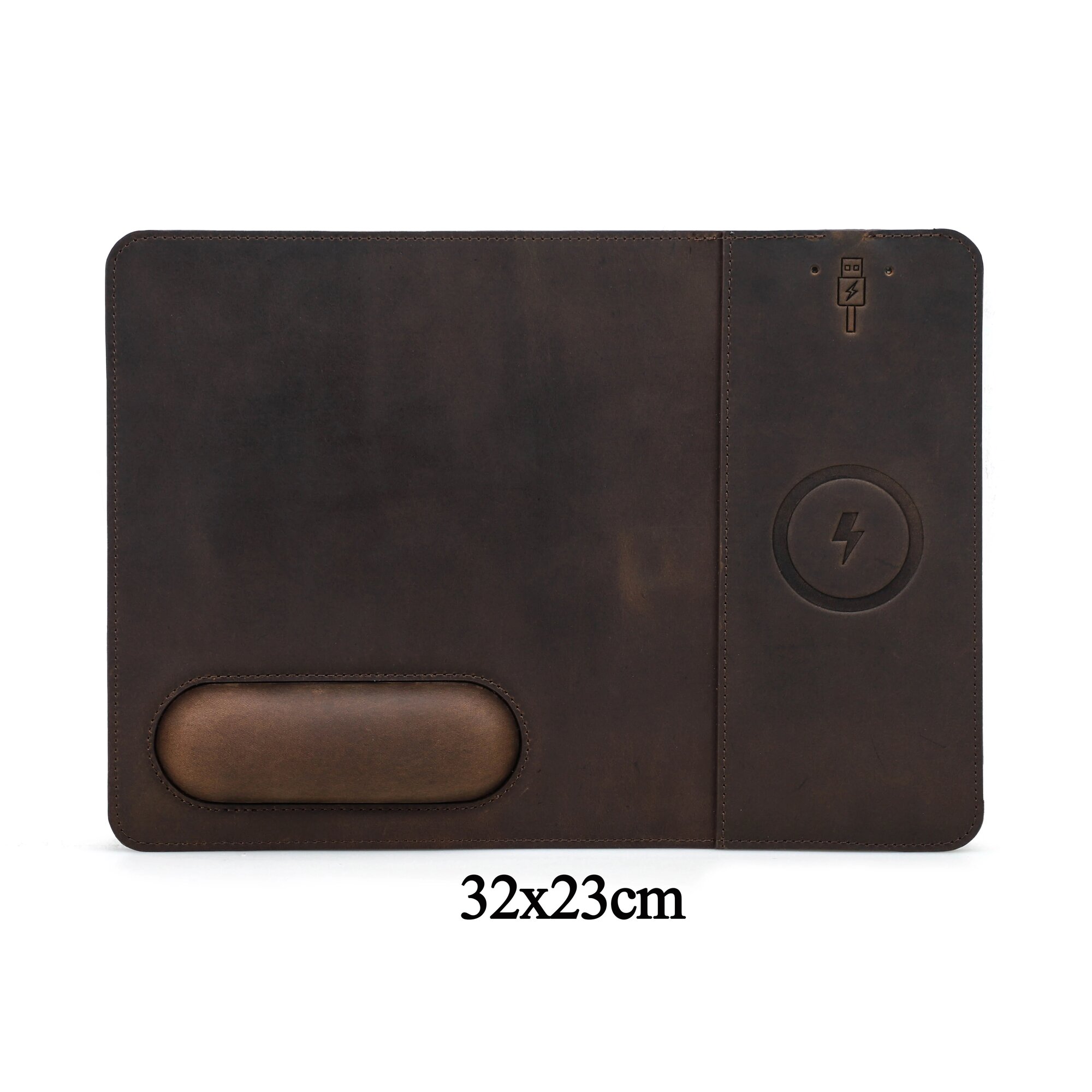 Коврик для мыши из воловьей кожи 32x23 см, 15 Вт