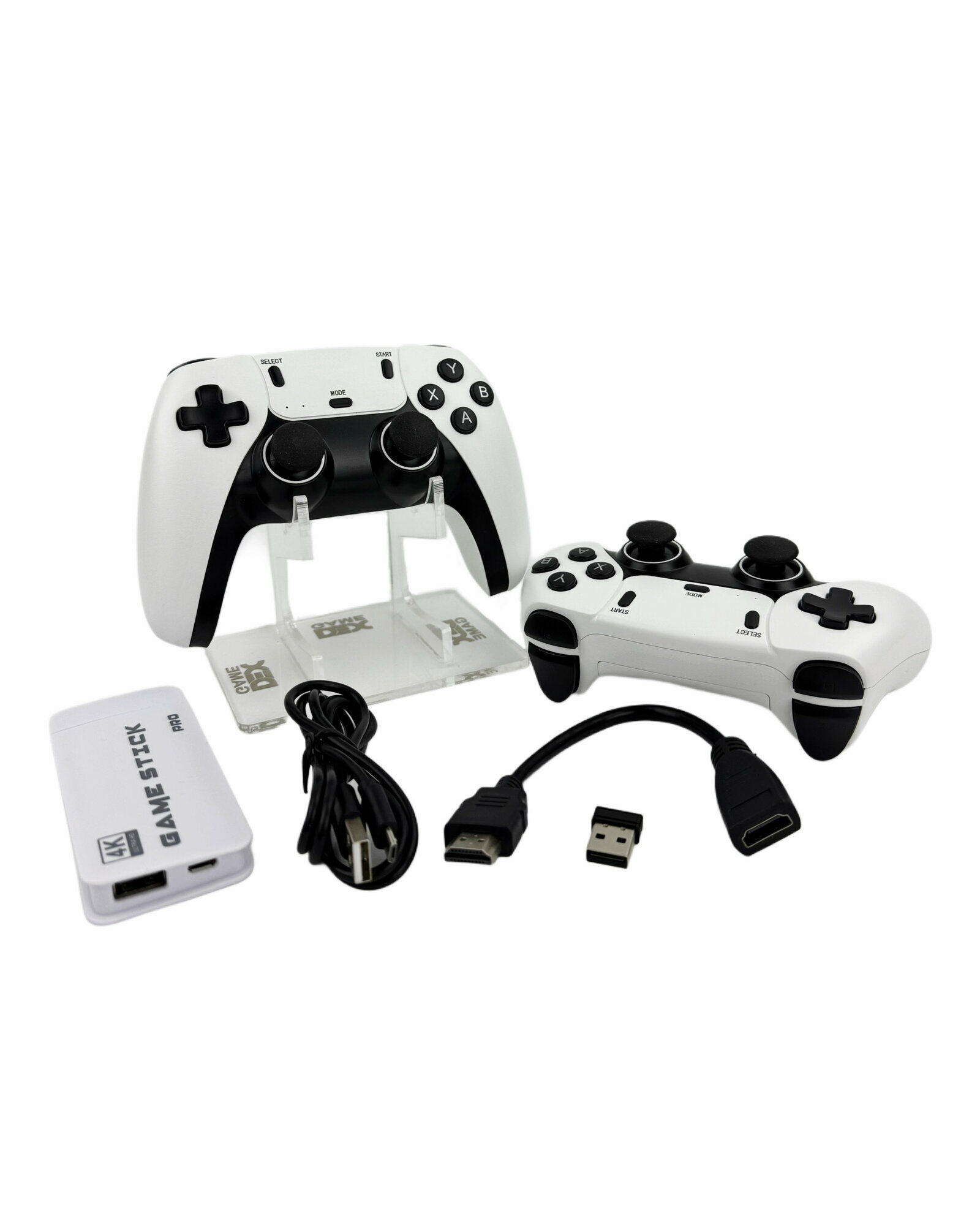 Игровая приставка для телевизора, с играми Nintendo, Sega, Playstation, Junior, 20000 игр, беспроводная, 4K, 2 геймпада