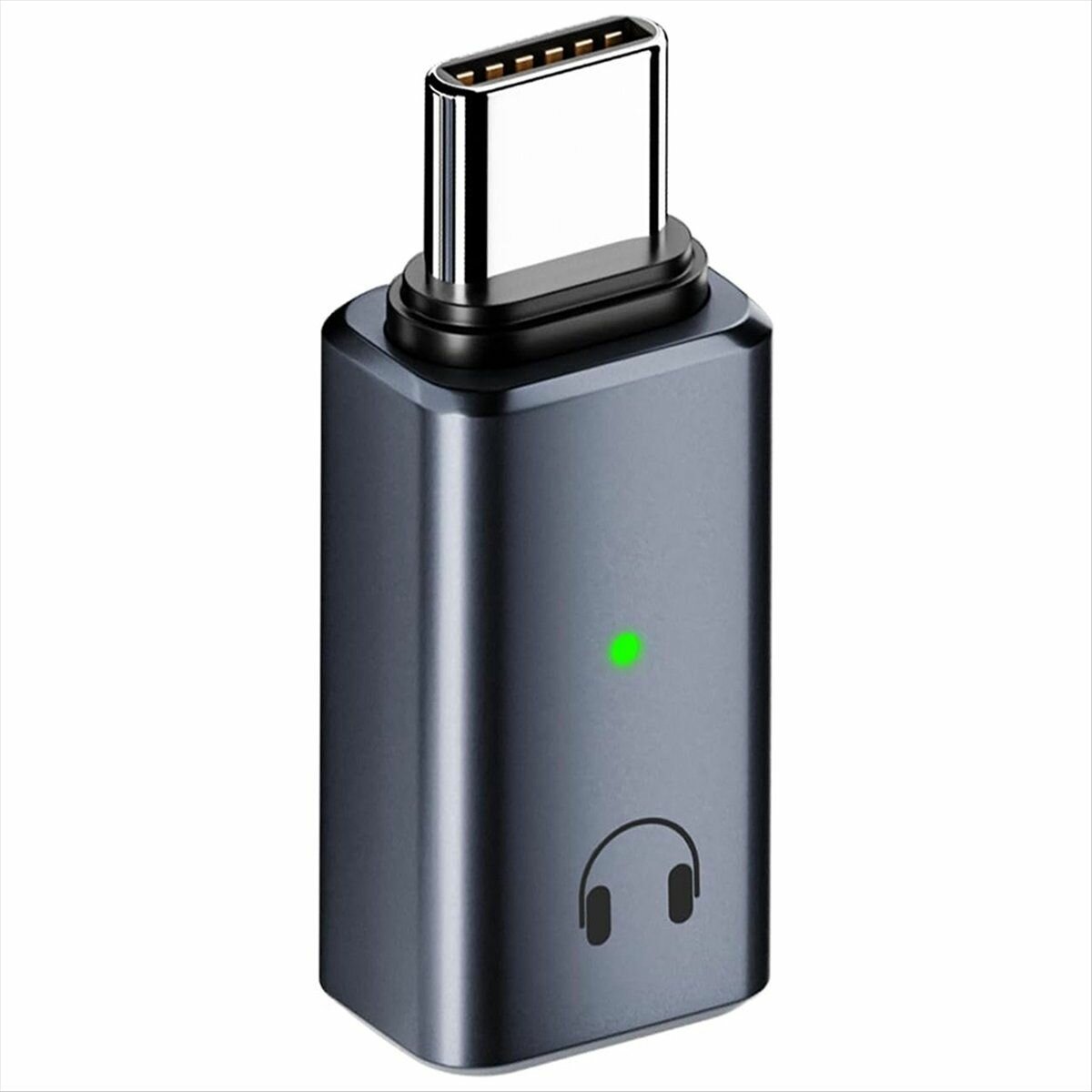 Переходник для наушников USB Type C на Apple, 15 серых