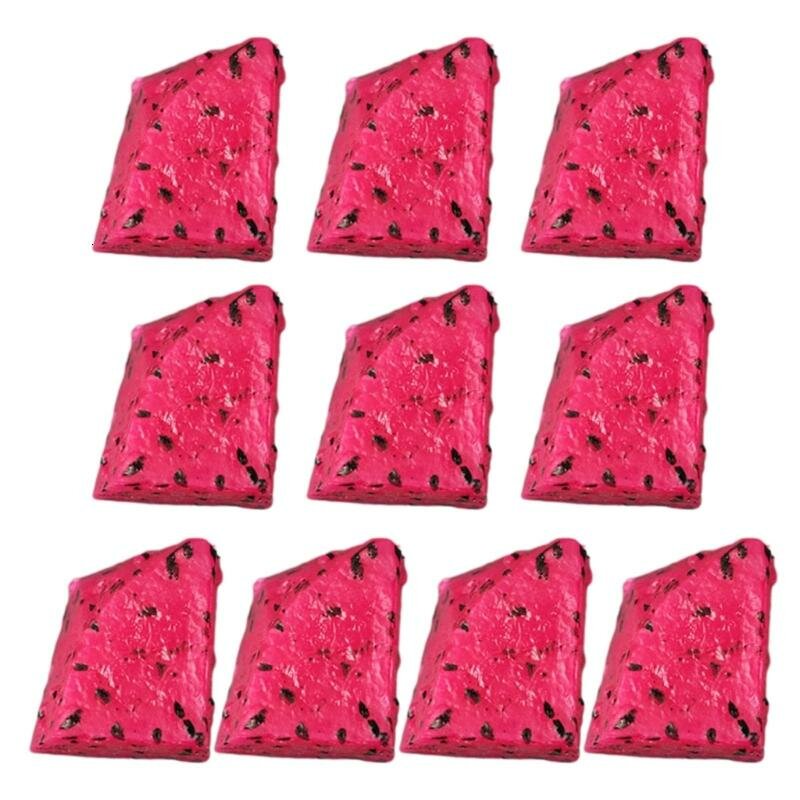 Искусственные дольки киви и блоки питайи, красный драконий фрукт