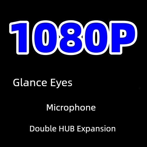 ИК-камера распознавания лица Plug and Play 1080P с двойным HUB, микрофоном и отслеживанием взгляда