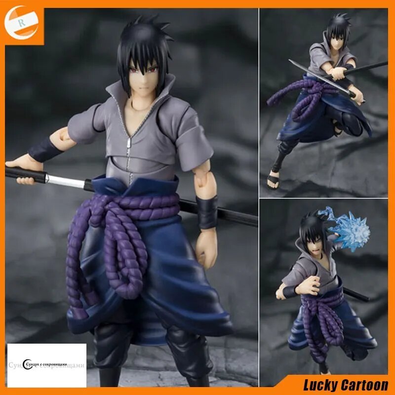 Аниме-игрушки Фигурка Наруто Саске Подвижная кукла 14CM/Anime Toys Naruto Sasuke Action Figure Movable Doll 14CM