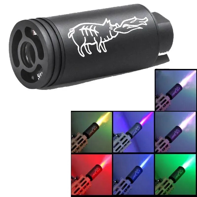 Трассерная насадка страйкбол и 1 коробки водяных бомб, Тактическая трассирующая установка Spitfire Airsoft с эффектом пламени