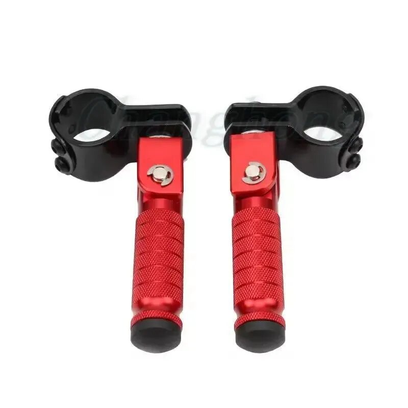 Мотоцикл Foot Peg задняя подножка педаль 90 градусов фиксированный складной-Footpegs, Красный.