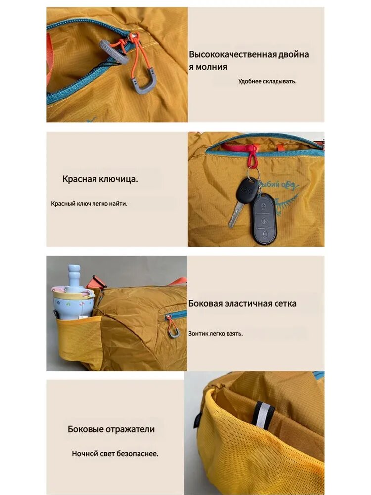 Рюкзак OSPREY для повседневного использования из капрона, среднего размера, цвет - серый, для женщин — фото 1