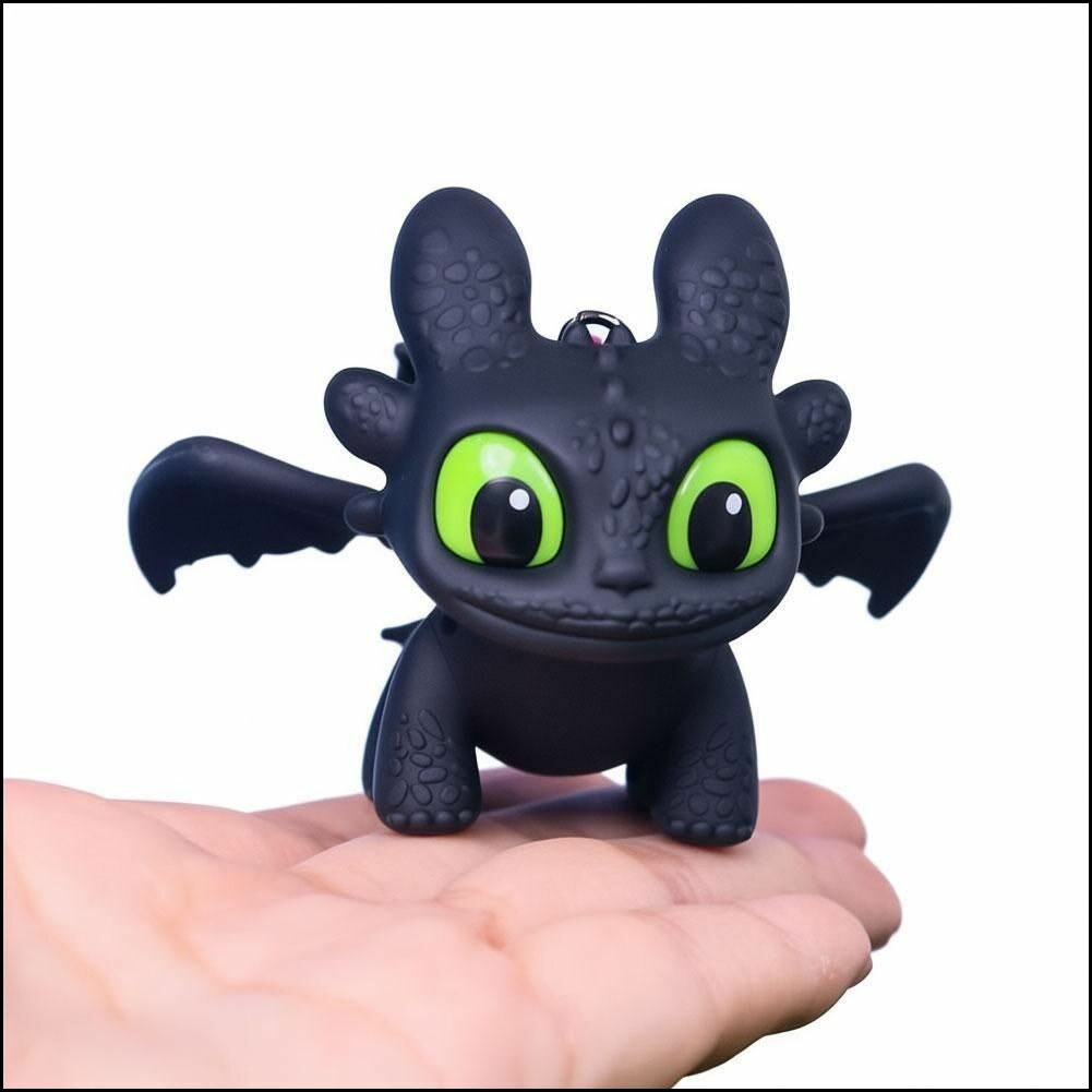 Беззубик искатель ночной fury, светящаяся фигурка на торпедо автомобиля, подвижные крылья, подвеска для машины, прикольный аксессуар