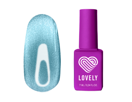 Гель-лак Lovely SC05 Silk Cat, 7 ml, кошачий глаз 5D, шелковый