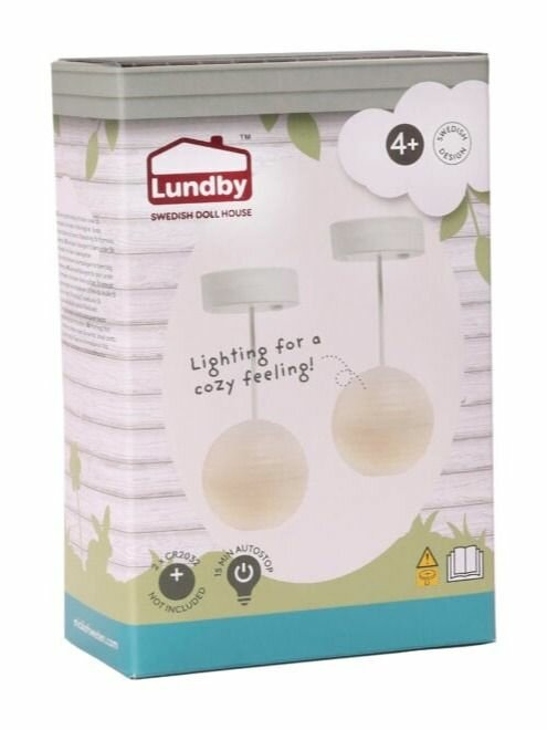 Сюжетно-ролевые игрушки Lundby - Набор потолочных светильников для кукольного домика - 60-6060-00
