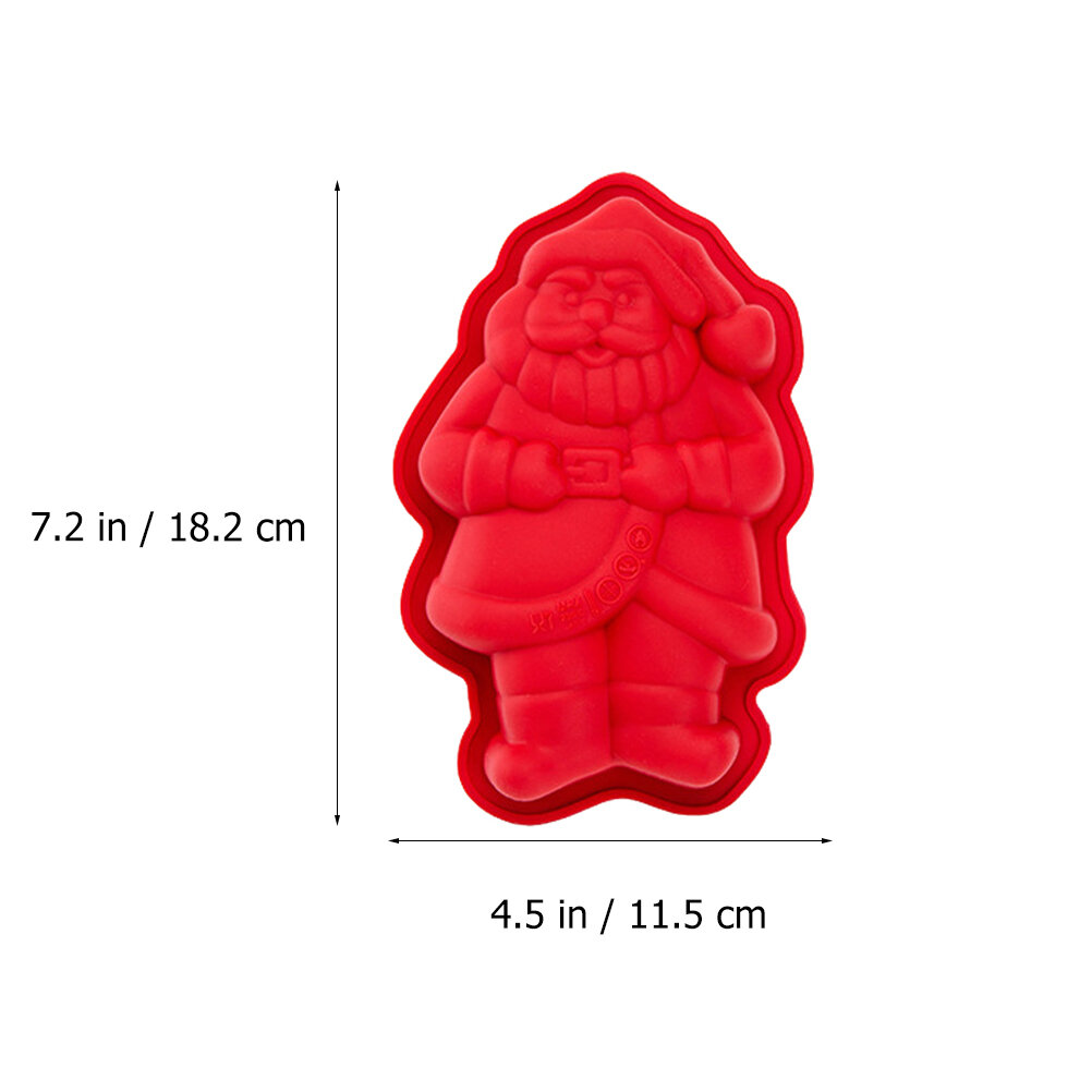 Форма Для Выпекания Из Силикона Красного Цвета 2 Шт 18.2X11.5X3Cm