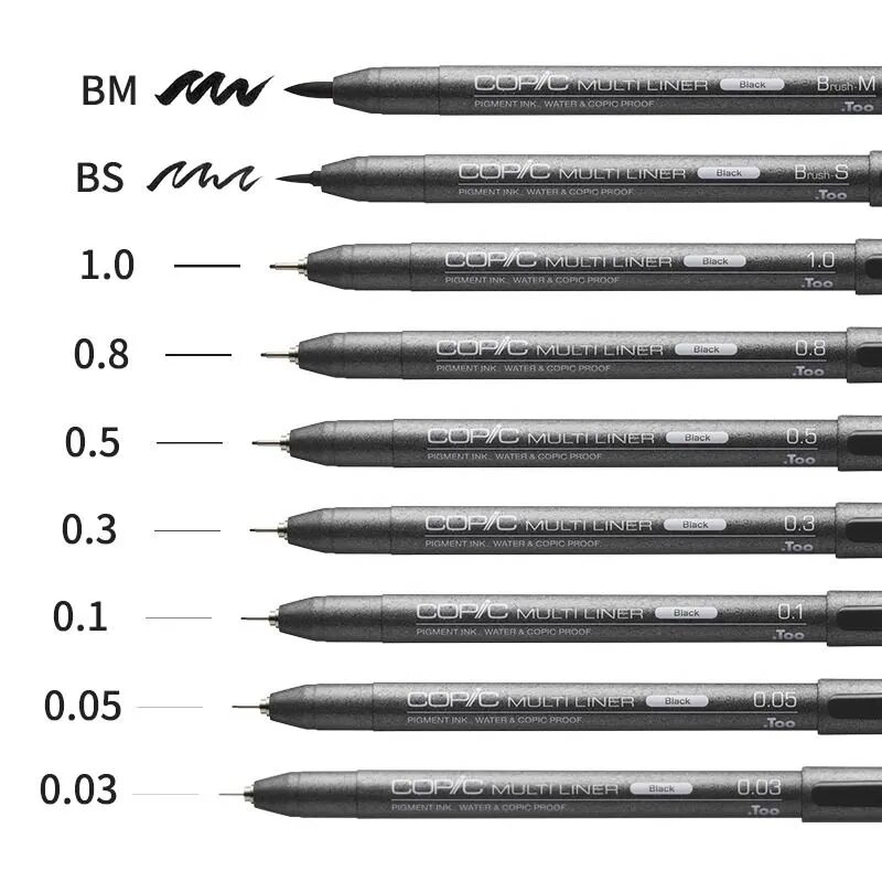 Copic Маркер Водный, толщина: 0.05 мм, 1 шт. для каллиграфии, для граффити