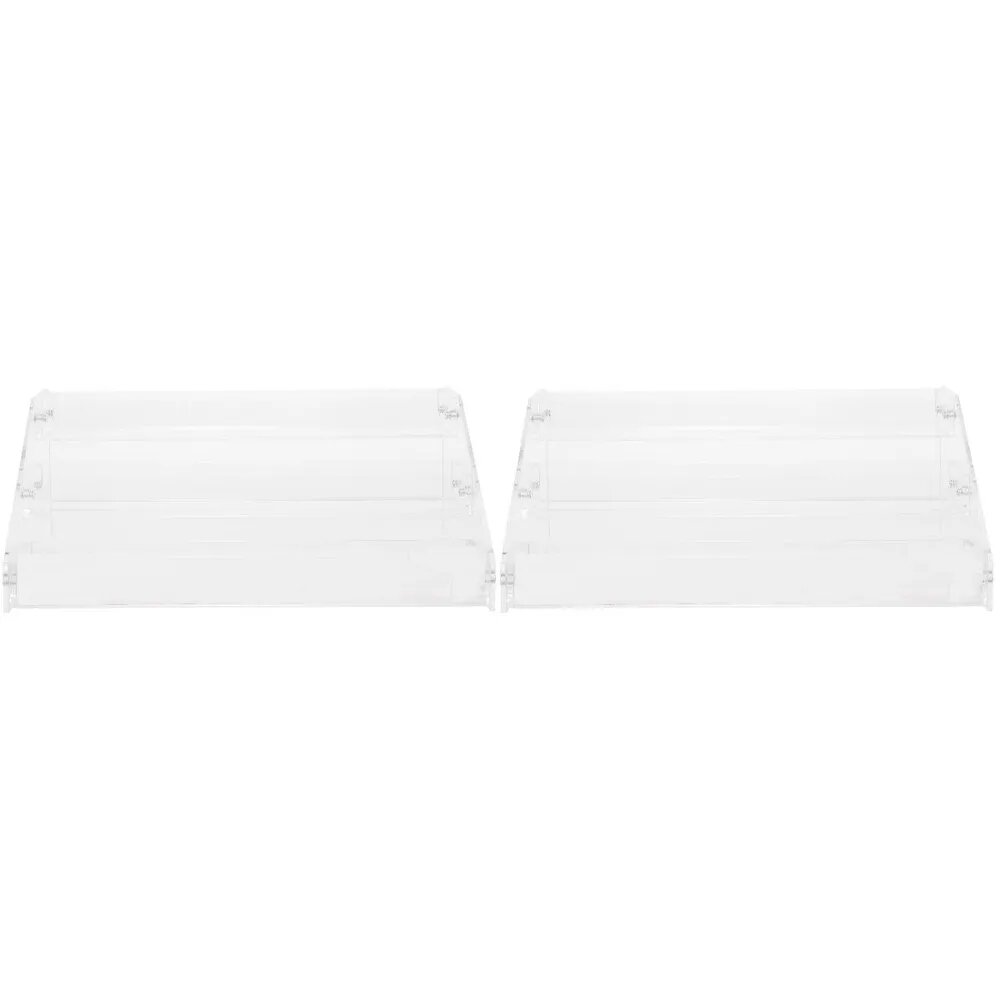 Акриловая витрина с несколькими ярусами для хранения и выкладки товаров в магазине