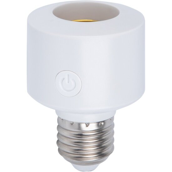 Умный патрон-адаптер Uniel Wi-Fi+Bluetooth ULH-A180 E27/WF WHITE