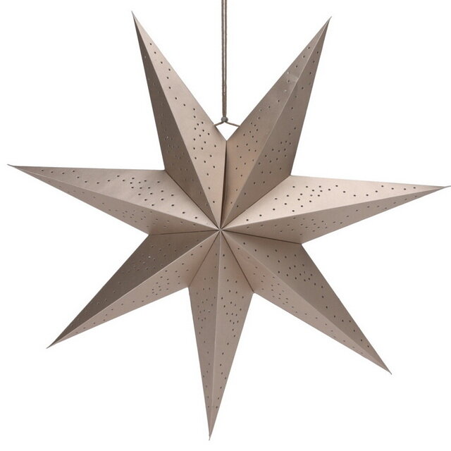 Подвесная звезда из бумаги Инес 60 см золотистая, Koopman, A64103400