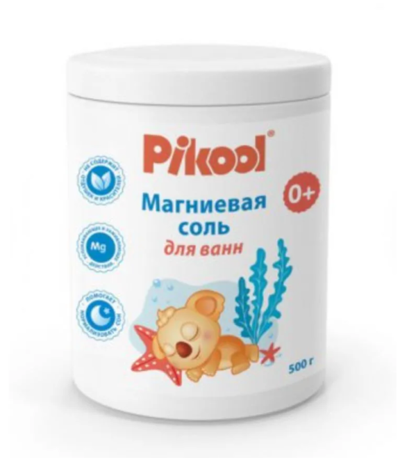 Pikool Магниевая соль для ванн детская, 0+, 500 г, 1 шт.