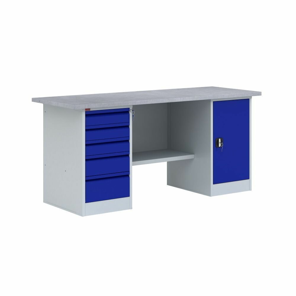 Верстак металлический "ВП-4/1,6" (860х1600х685мм)