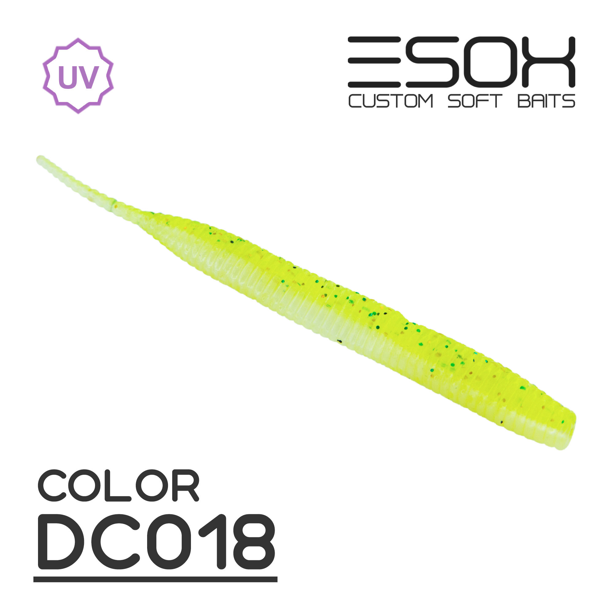 Мягкая приманка для рыбалки ESOX S.impact 3.8" (96мм) 6шт.