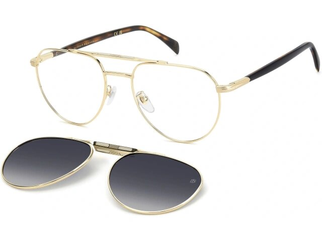 Оправа с солнцезащитным клипоном DAVID BECKHAM DB 1238/C J5G Gold (110766J5G5419)