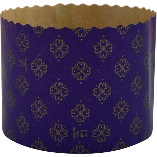 Форма для кулича бумажная Мультидом "Пасхальная ночь". Набор 3 шт. 13,5 см*9,5 см. МТ8-122