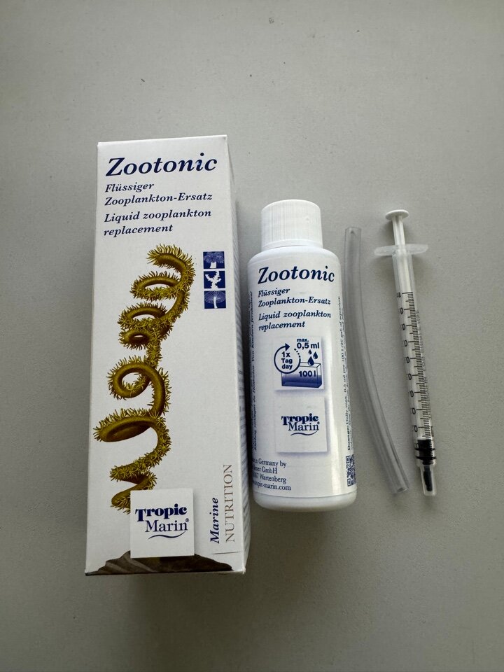 Добавка ZOOTONIC для морского аквариума 50 мл - заменитель зоопланктона