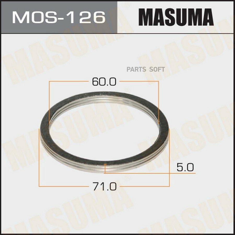Кольцо глушителя MASUMA MOS-126 | цена за 1 шт
