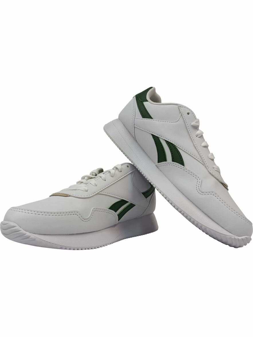 Кроссовки Reebok Jogger Lite, полнота F, размер 6 US, белый/зеленый/бежевый — фото 1