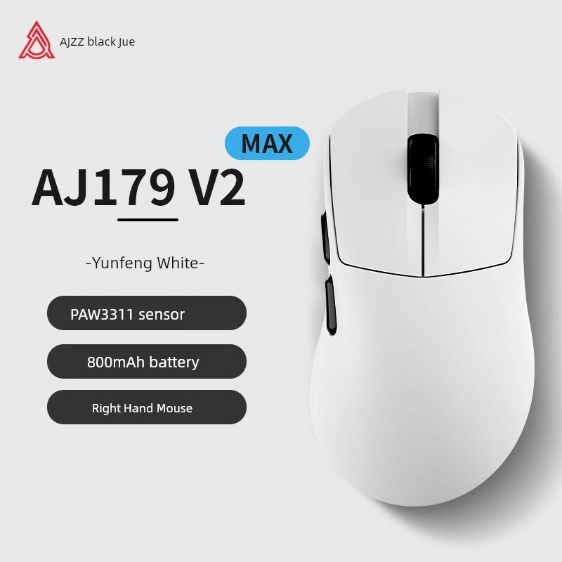 Беспроводная мышь Heijue AJ159 Pro с сенсором PAW3395, легкая, трехрежимная, для киберспорта, 8K APEX Официальная