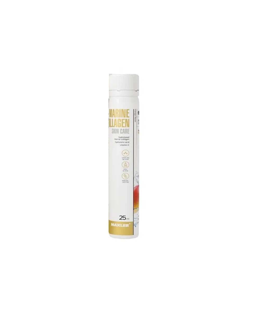 Морской Коллаген с Гиалуроновой кислотой и витамин Ц Marine Collagen Skin Care 1 амп 25 мл (Maxler) Манго