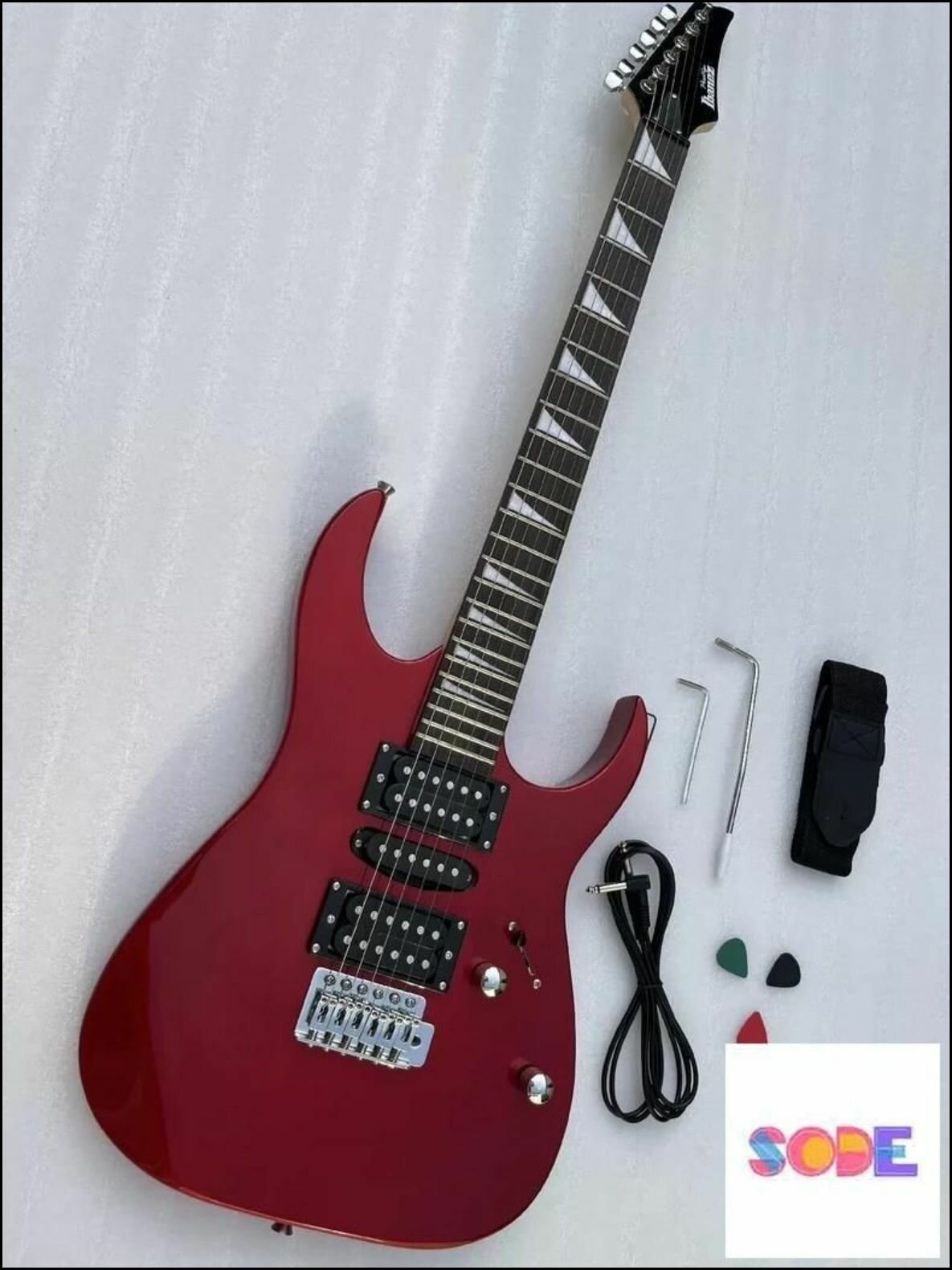 Эксклюзивная электрогитара Ibanez GRG170DX на шести струнах, тополь