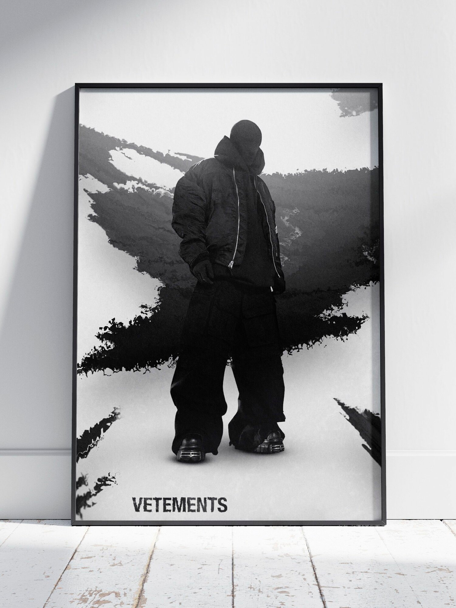 Плакат на стену для интерьера Ветмо (Vetements 3) - Постер по модели, бренду и моде формата A4 (21x30 см)