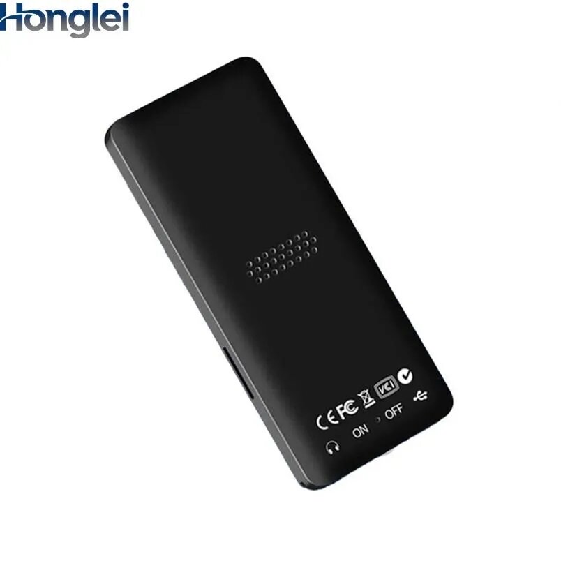 MP3-плеер Honglei 512 ГБ с FM-радио, черный, для путешествий и спорта