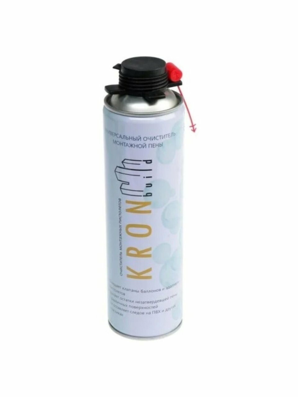 Очиститель от монтажной пены Kronbuild CF350/CF351, 350 мл. Эффективное средство для удаления пены из баллона