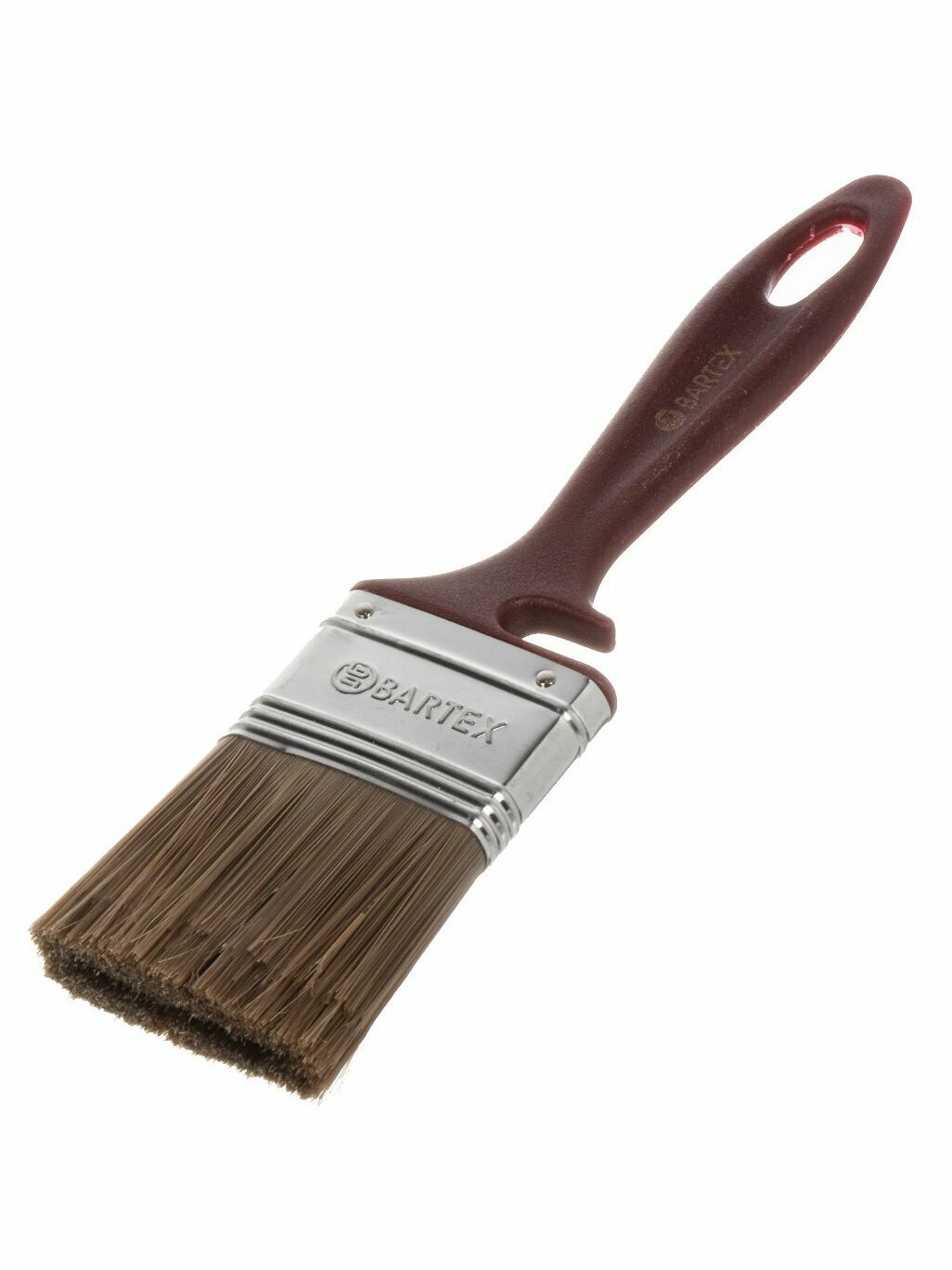 Кисть плоская Bartex Евро 50 мм 2 дюйма для водно-дисперсионной краски с искусственной щетиной и пластиковой рукояткой