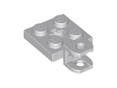 Деталь Lego 63082 Plate, Modified 2 x 2 with Tow Ball Socket, Short, Flattened with Holes and Axle Hole in Center
