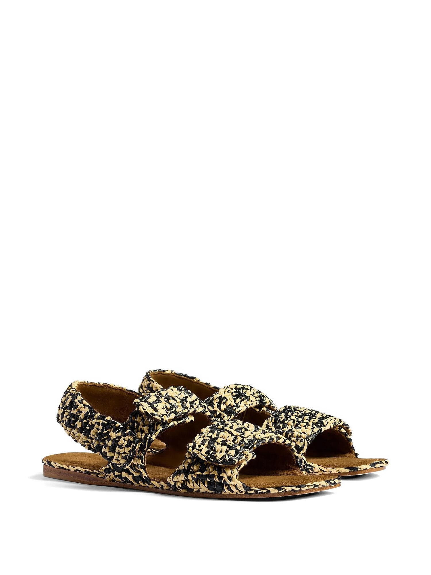 Босоножки Khaite Textured sandals, размер 38,5, разноцветный — фото 1